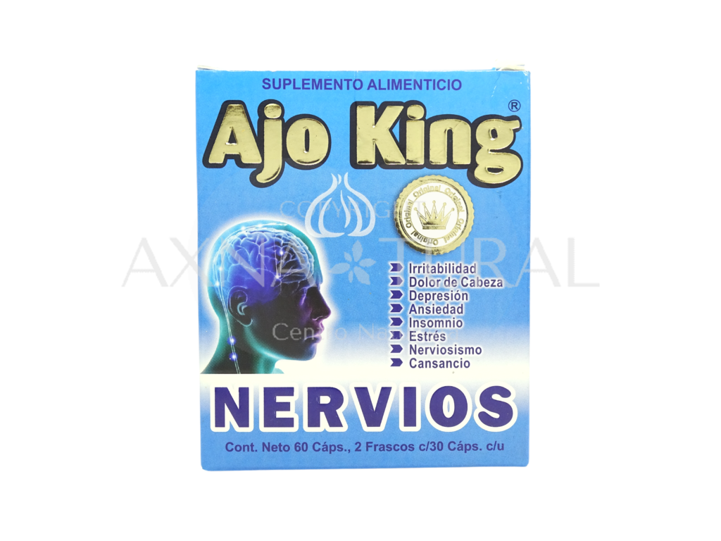 Ajo King Nervios 60 Caps. - Tienda Naturista El Colibrí